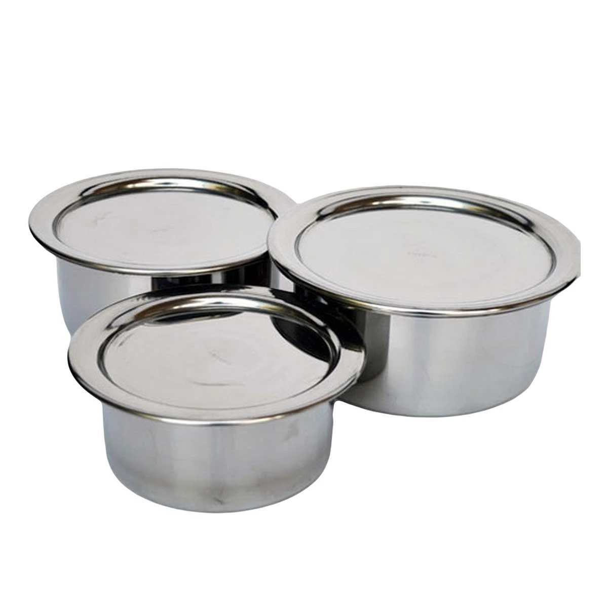 Amroc Stainless Steel Stock 3 Pots Set